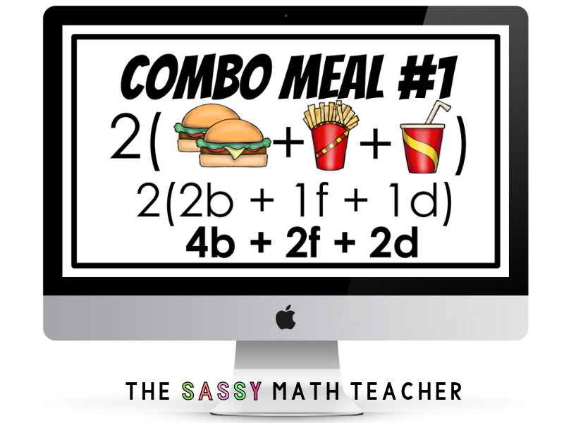 Teaching the Distributive Property and Combining Like Terms - The Sassy ...
