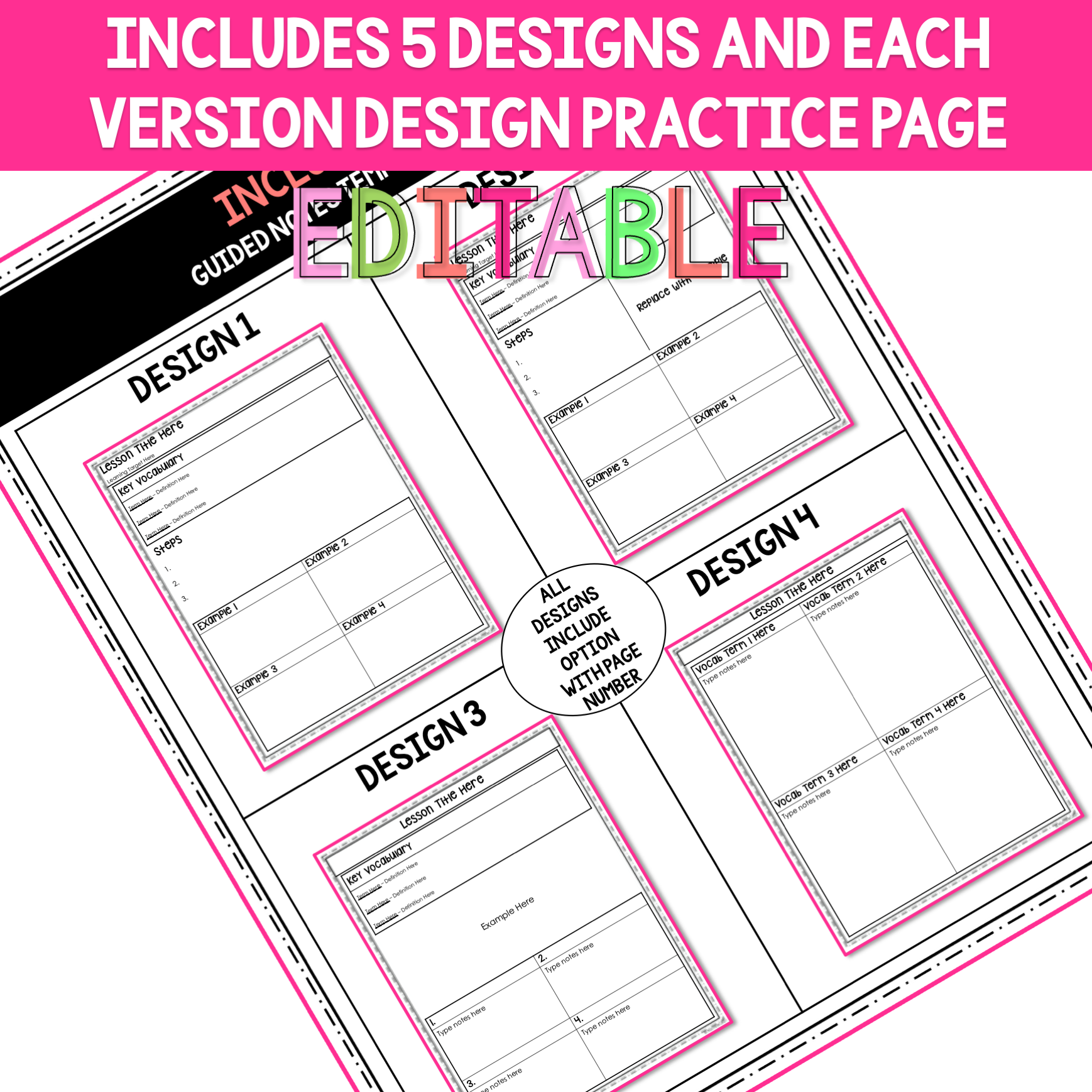 Guided Notes Templates for Middle and High School - The Sassy Math Teacher