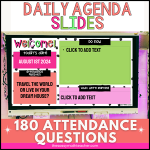 Free Warm Up Template - The Sassy Math Teacher