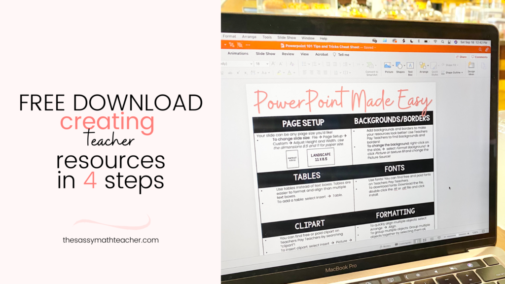 The Ultimate Guide to Creating Teacher Resources - The Sassy Math Teacher