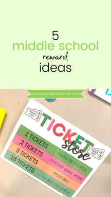 5 Middle School Rewards and Incentives - The Sassy Math Teacher