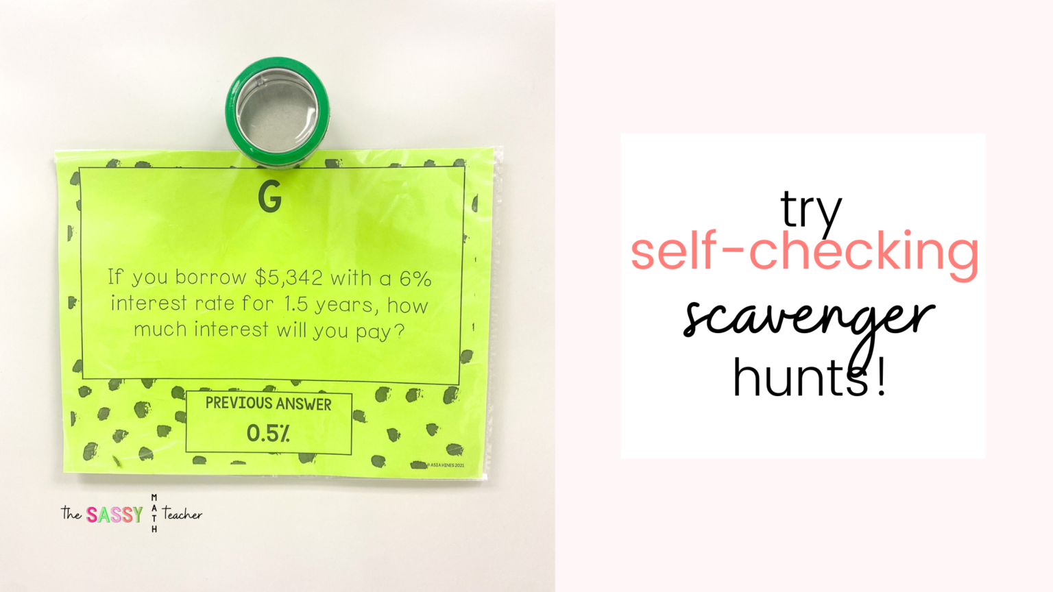 4 Ways to Make Your Own Self-Checking Math Activities - The Sassy Math ...