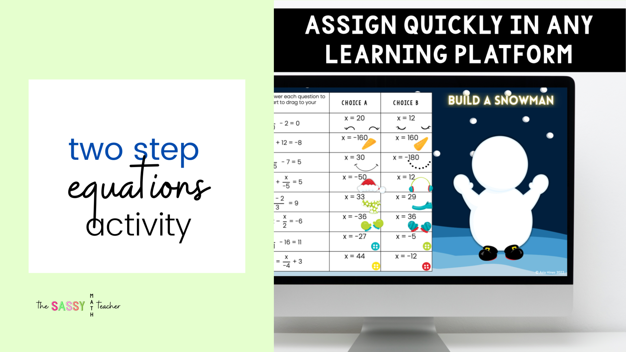 5 Fun Winter Math Activities for Middle School - The Sassy Math Teacher