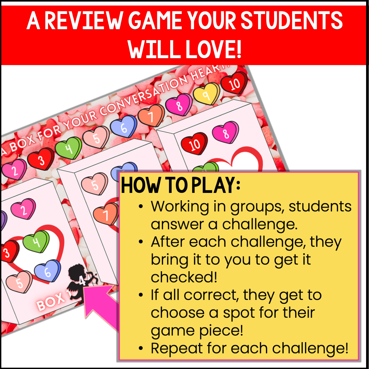 Valentine's Day Review Game Activity | Ghosts in the Graveyard Template ...